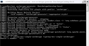 Random Thoughts » Creating Maven Archetypes – Spring MVC Example